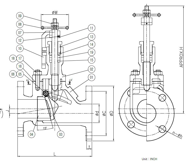 Fig. 7100 – Bronze Flanged Scupper Valve, 180 Degree with Gag – Osprey ...
